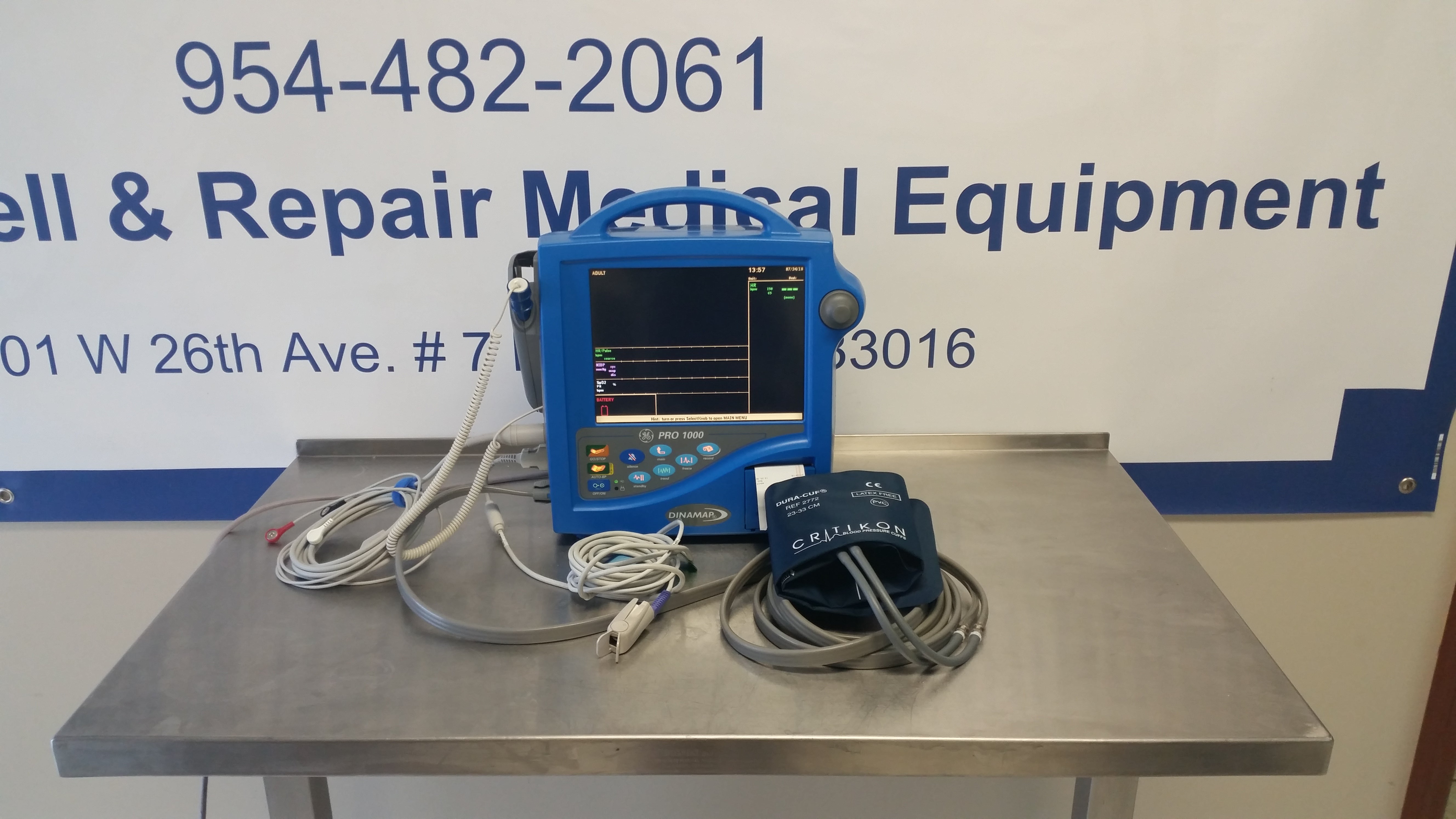 GE Dinamap Pro 1000 Vital Signs Monitor | MEDPROSHOP